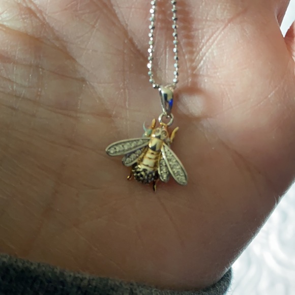 etsy | Jewelry | Bumblebee Sterling Silver Necklace Wbling | Poshmark